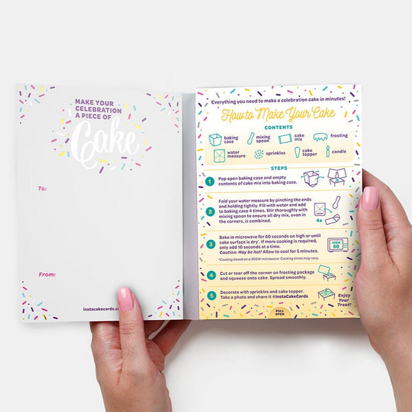 InstaCake Card - Celebrate - Lemon - Cinder & Sage