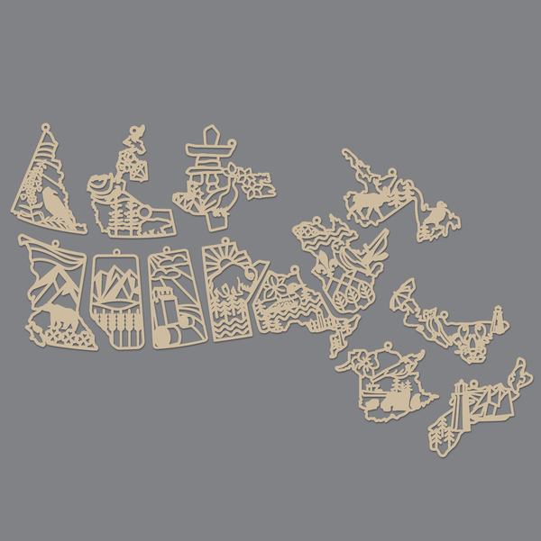 New Brunswick Ornament - Cinder & Sage